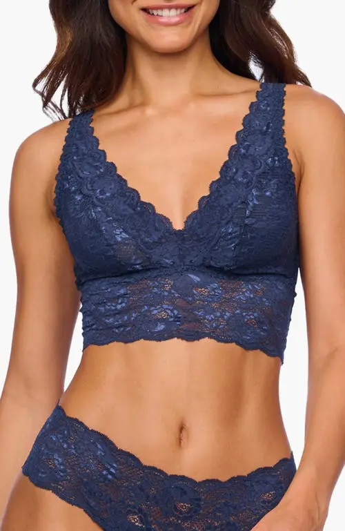Cosabella Nsn Plungie Longline Bralette - Navy Blue