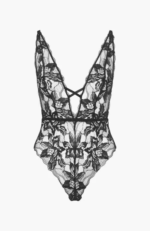Cosabella Paradiso Plunge Teddy - Black