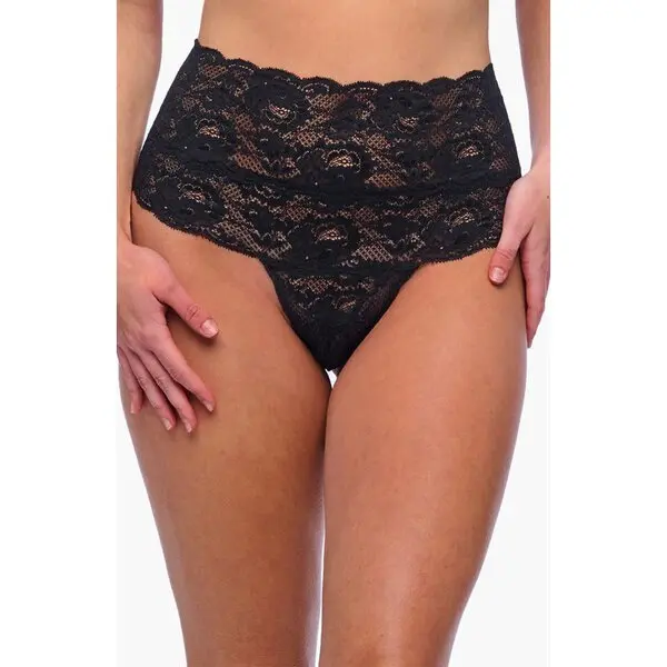 Cosabella Nsn High Waisted Thong - Black