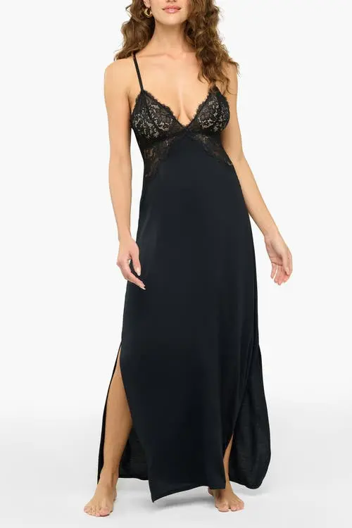 Cosabella Preta Maxi Italian Nightie - Black