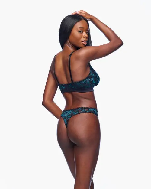 Cosabella Encantata Thong - Black/canale