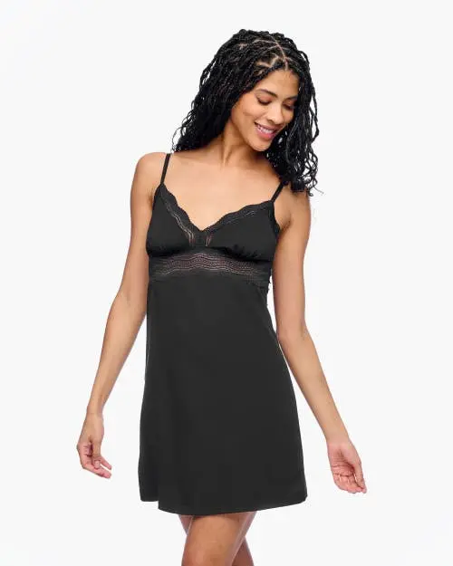 Cosabella Dolce Cotton Cup Babydoll - Black