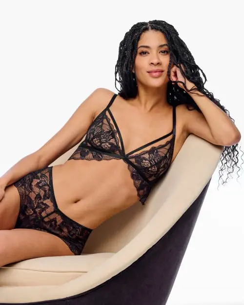 Cosabella Paradiso Triangle Bralette - Black