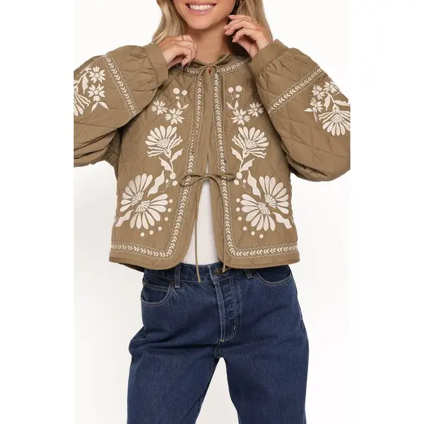PETAL & PUP Floral Quilted Jacket