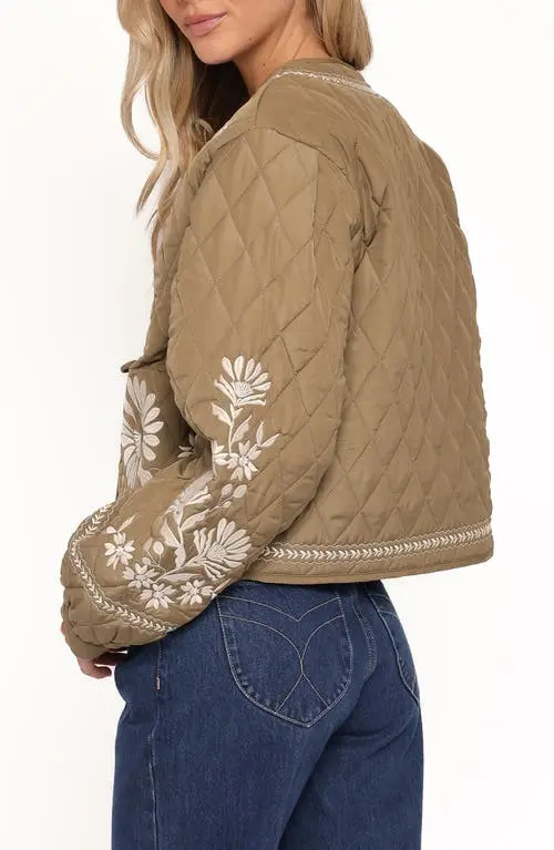 PETAL & PUP Floral Quilted Jacket