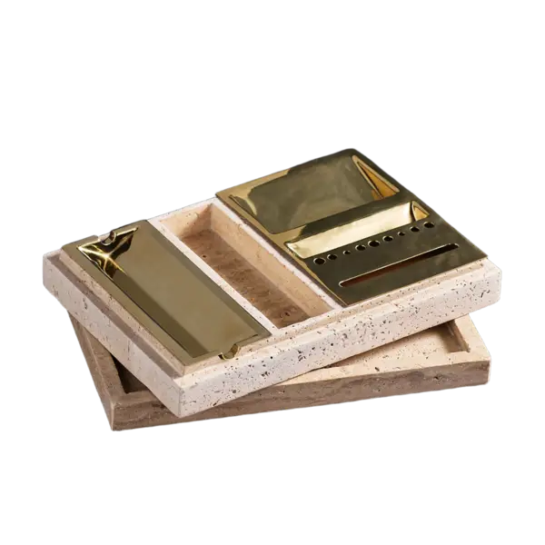 THE COLLECTIVE HOME Travette Party Tray - Beige