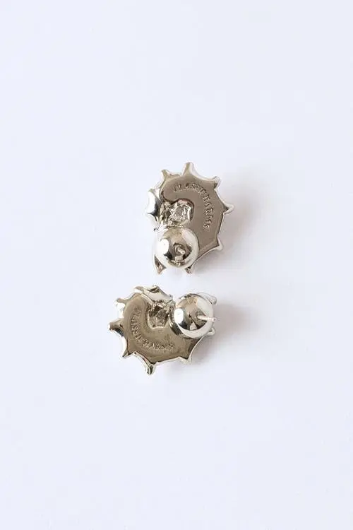CLASSICHARMS Leah Seashell Stud Earrings - Silver