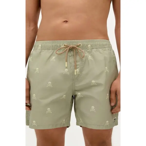 SCALPERS Printed Swim Trunks - Duck