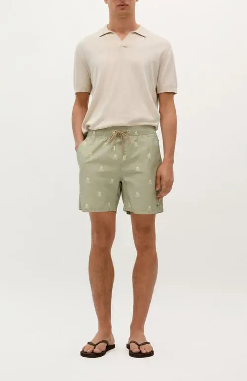 SCALPERS Printed Swim Trunks