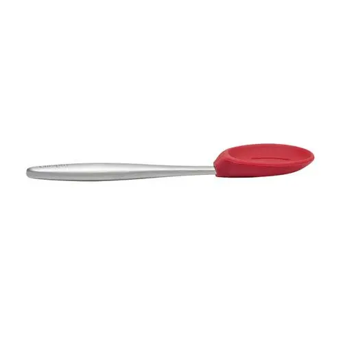 CUISIPRO 8-inch Silicone Piccolo Slotted Spoon - Red