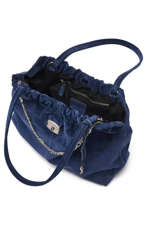 Marc Jacobs Cristina Suede Tote - Navy