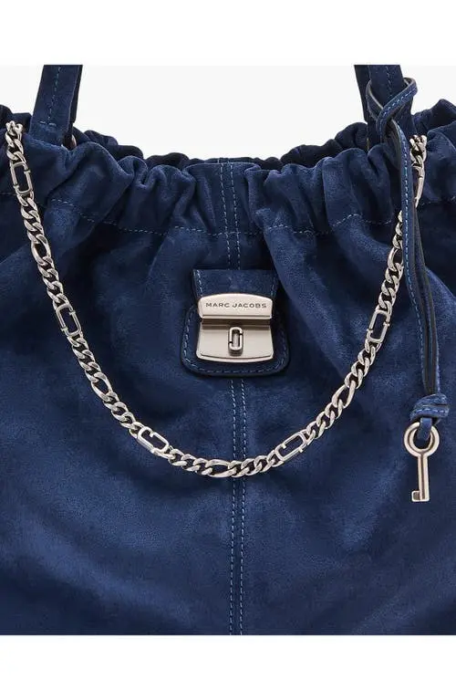 Marc Jacobs Cristina Suede Tote - Navy