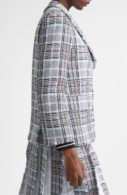 Thom Browne Glen Plaid Tweed Blazer