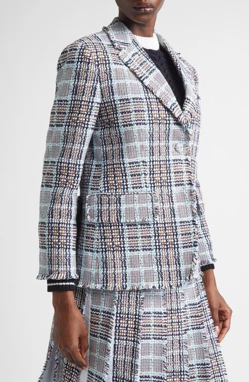 Thom Browne Glen Plaid Tweed Blazer