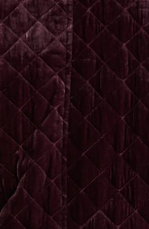 Marine Layer Anita Velvet Quilted Bomber Jacket
