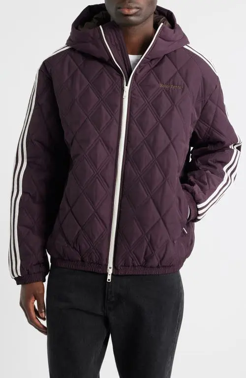 Adidas X Wales Bonner Hooded Quilted Jacket