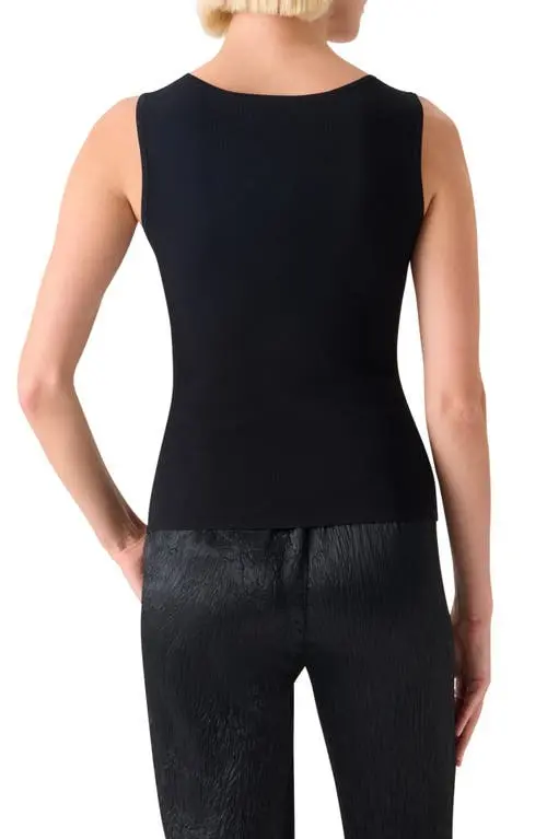 Akris Knit Scoop Neck Tank - Black