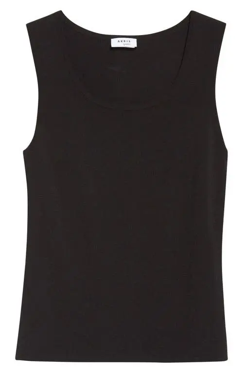 Akris Knit Scoop Neck Tank - Black