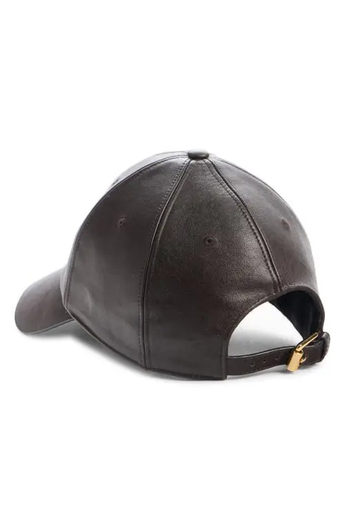 Givenchy Embossed Logo Leather Baseball Cap