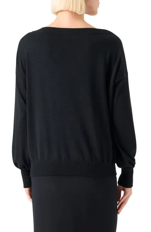 Akris Boat Neck Virgin Wool Sweater