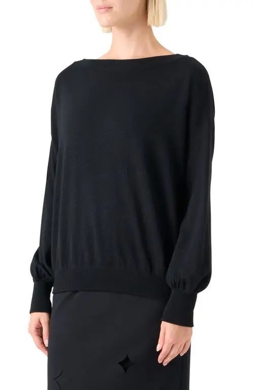 Akris Boat Neck Virgin Wool Sweater