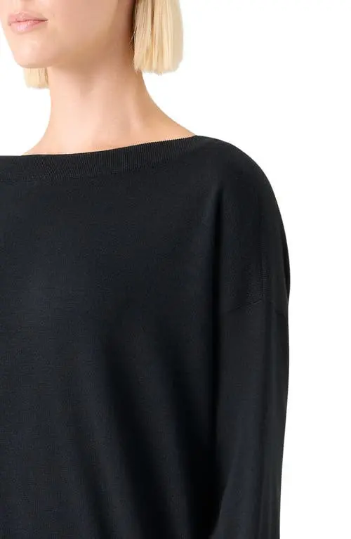Akris Boat Neck Virgin Wool Sweater