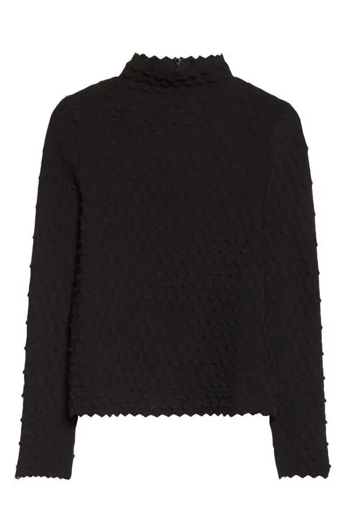 Akris Dot Mock Neck Sweater