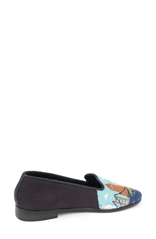 BYPAIGE I Love New York Needlepoint Loafer - Black