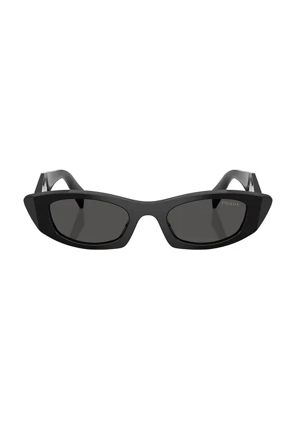 Prada Rectangular Sunglasses - Black