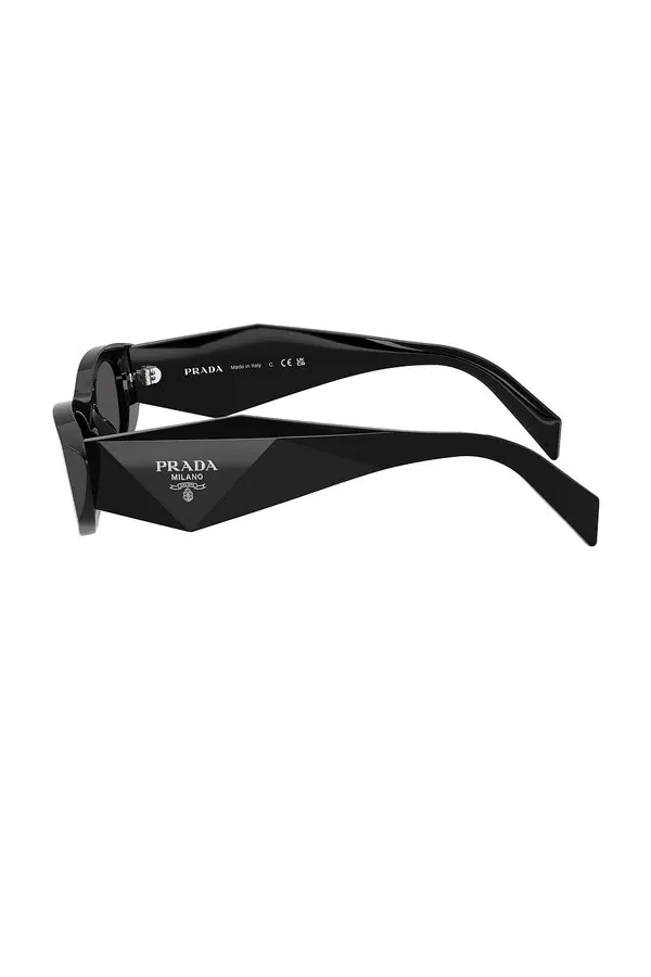 Prada Rectangular Sunglasses - Black