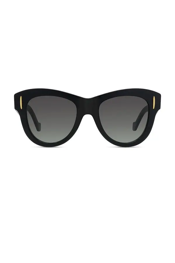 Loewe Cat Eye Sunglasses - Shiny Black & Gradient Smoke