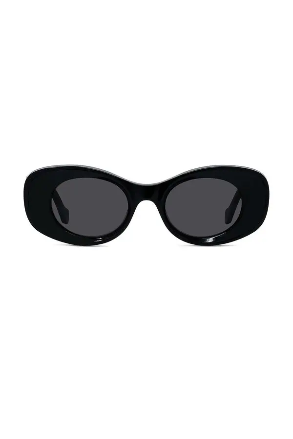 Loewe Maxi Anagram Sunglasses - Shiny Black & Smoke