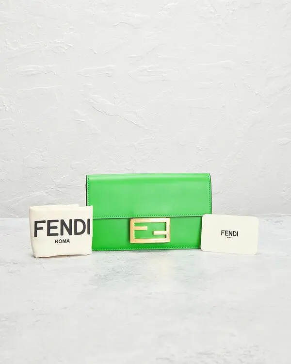 FWRD RENEW Mini Baguette Shoulder Bag - Green