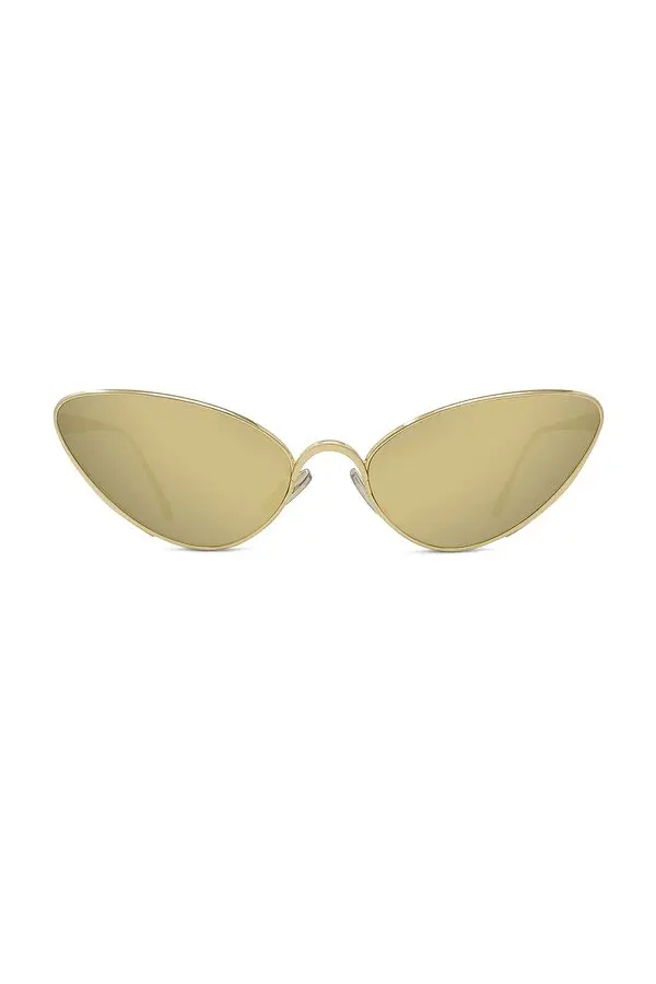 Loewe Signature Sunglasses - Shiny Endura Gold & Brown Mirror