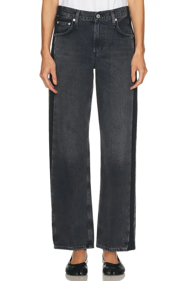 Citizens Of Humanity Lindz Low Rise Easy Straight Jeans - Kuro