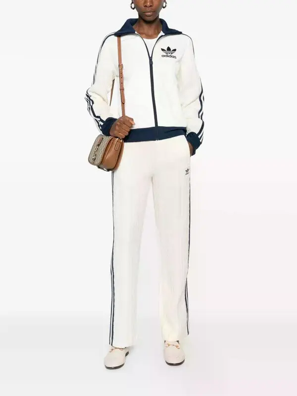 Adidas Side-stripe Track Pants - White