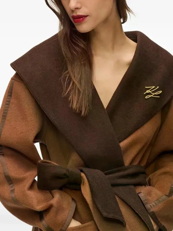 Karl Lagerfeld Reversible Belted Coat