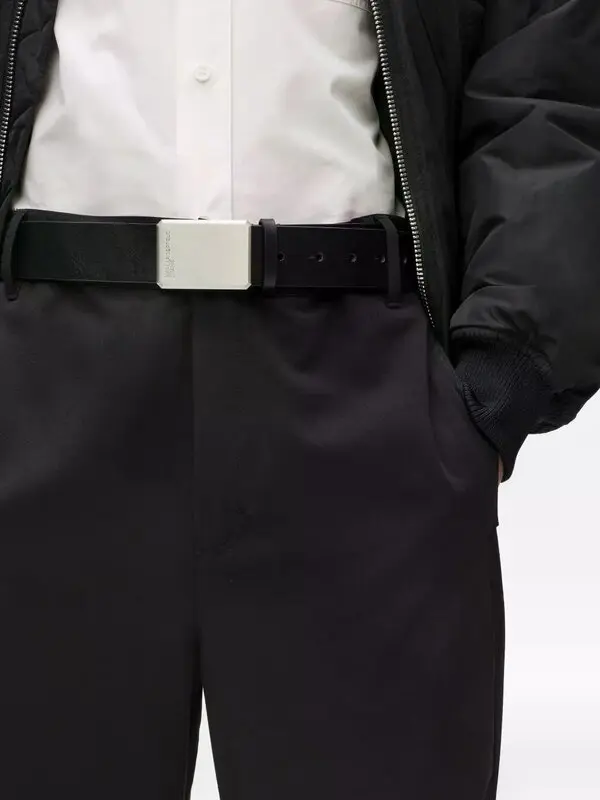 Karl Lagerfeld Logo-engraved Leather Belt