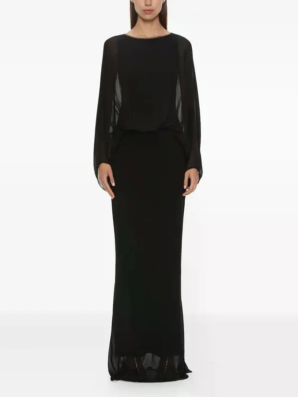 Christopher Esber Lattice-lace Silk Maxi Dress