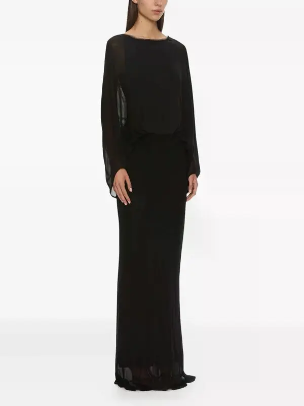 Christopher Esber Lattice-lace Silk Maxi Dress
