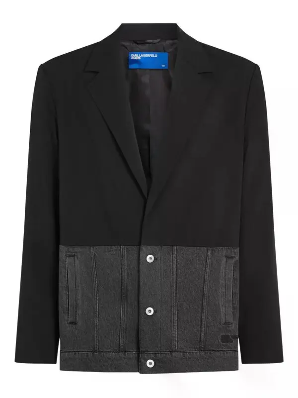 Karl Lagerfeld Layered-design Blazer - Black