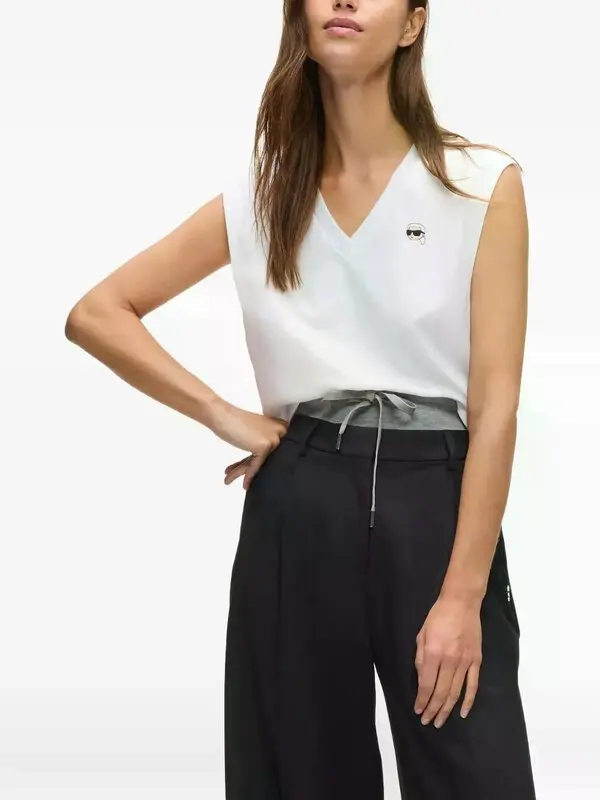 Karl Lagerfeld Ikon V-neck Tank Top