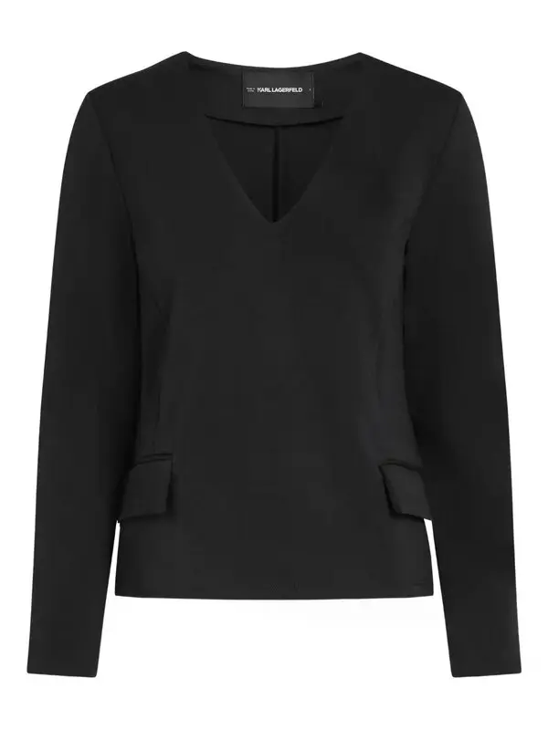 Karl Lagerfeld Flap-pocket Top