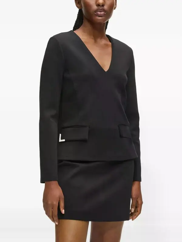 Karl Lagerfeld Flap-pocket Top