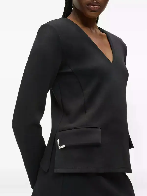Karl Lagerfeld Flap-pocket Top