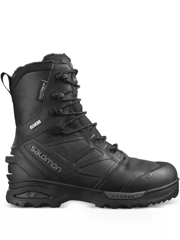 SALOMON Lace-up Panelled Boots