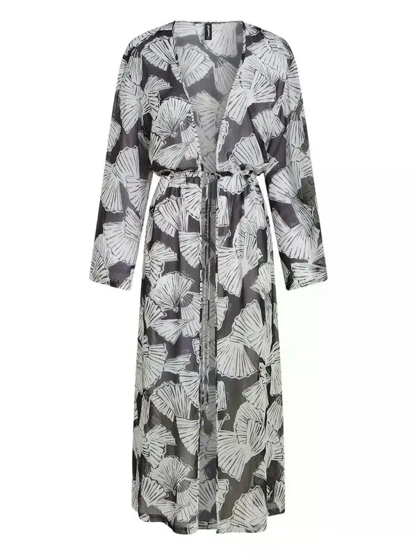 Karl Lagerfeld Printed Kaftan - Black