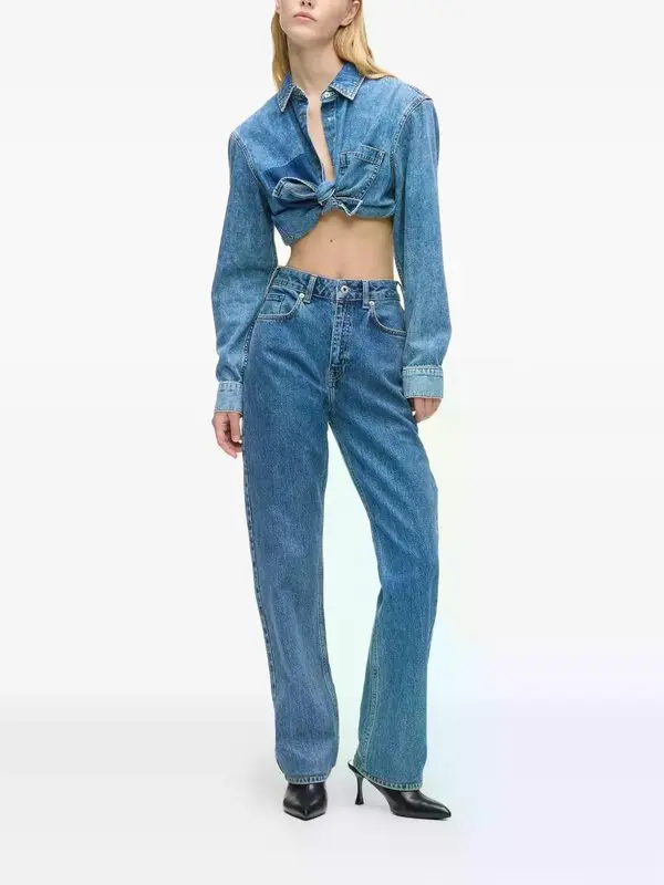 Karl Lagerfeld Logo-patch Straight Leg Jeans