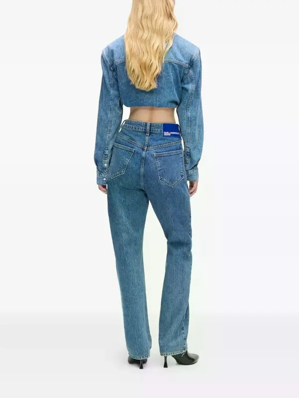 Karl Lagerfeld Logo-patch Straight Leg Jeans