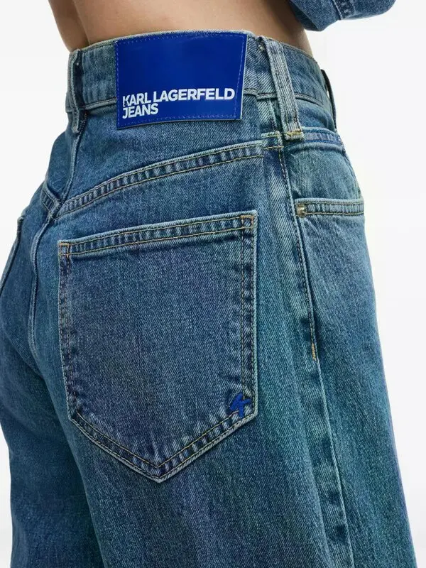Karl Lagerfeld Logo-patch Straight Leg Jeans